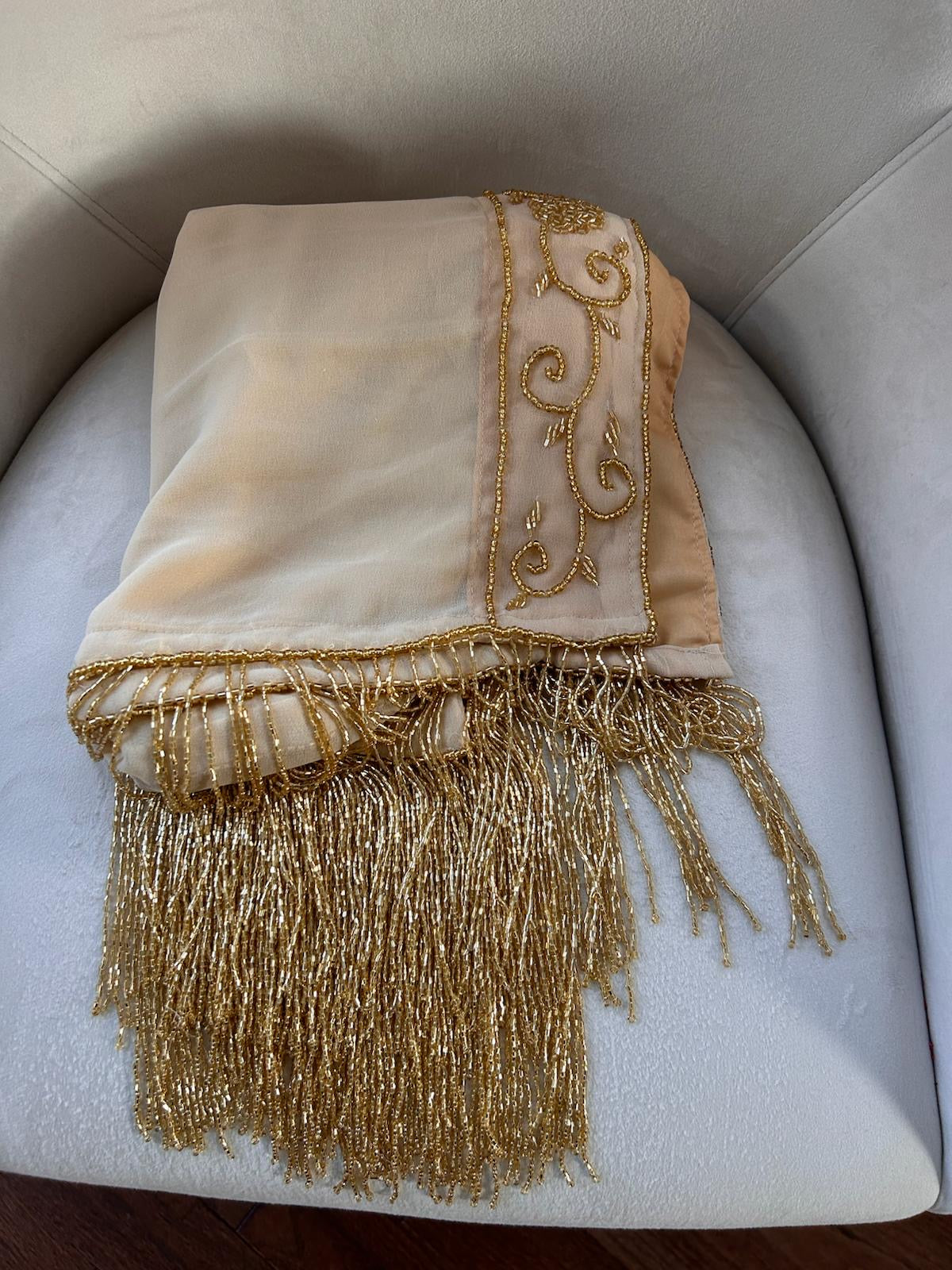 Tan/Peach Khirka Shal Mandil – ABAYATMUNA