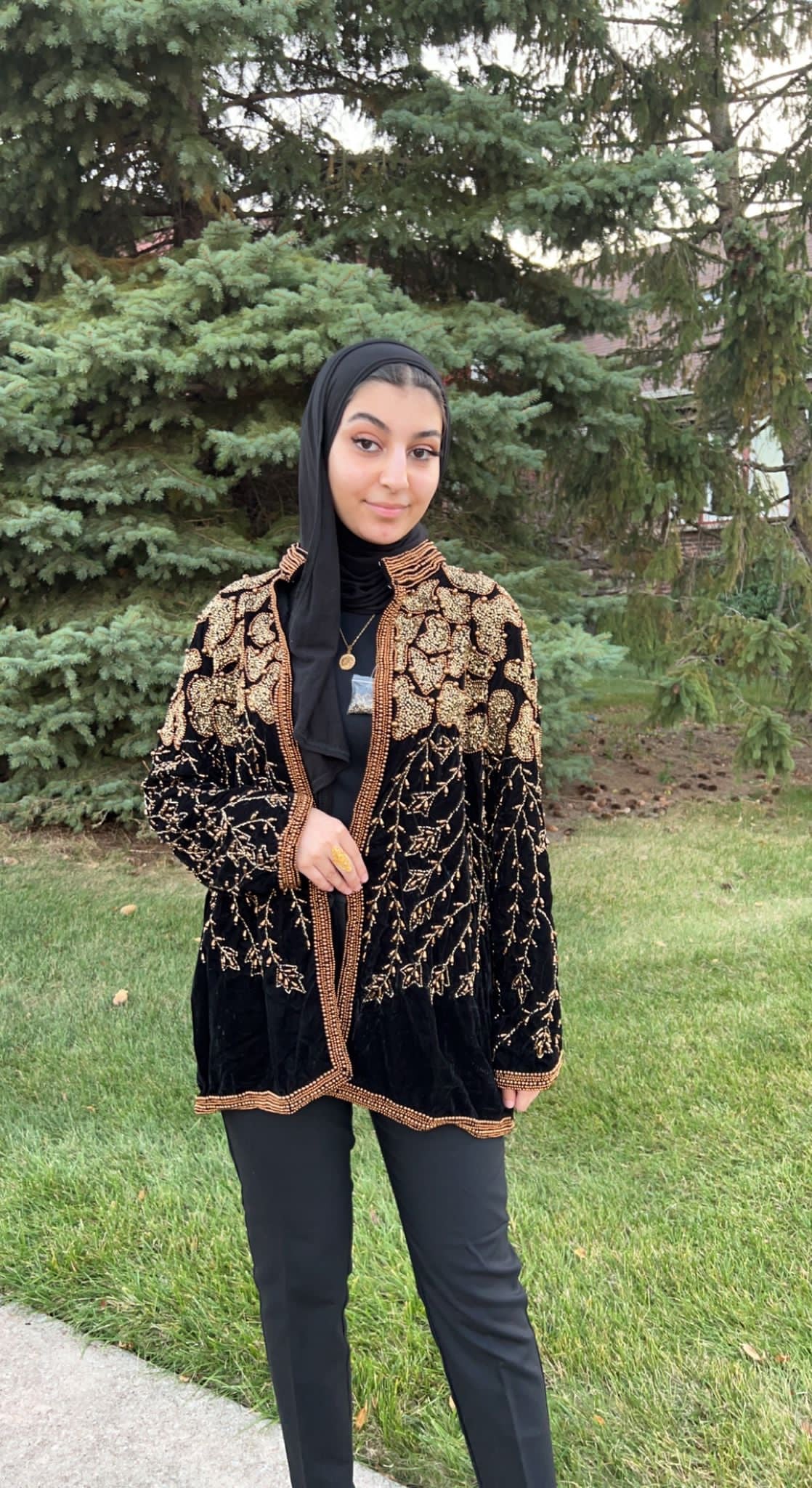 Gorgeous Long Beaded Jacket – ABAYATMUNA